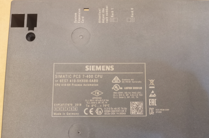 6ES7410-5HX08-0AB0 지멘스 SIMATIC Plc PC 7 CPU 410-5H 공정 자동화 중앙처리장치